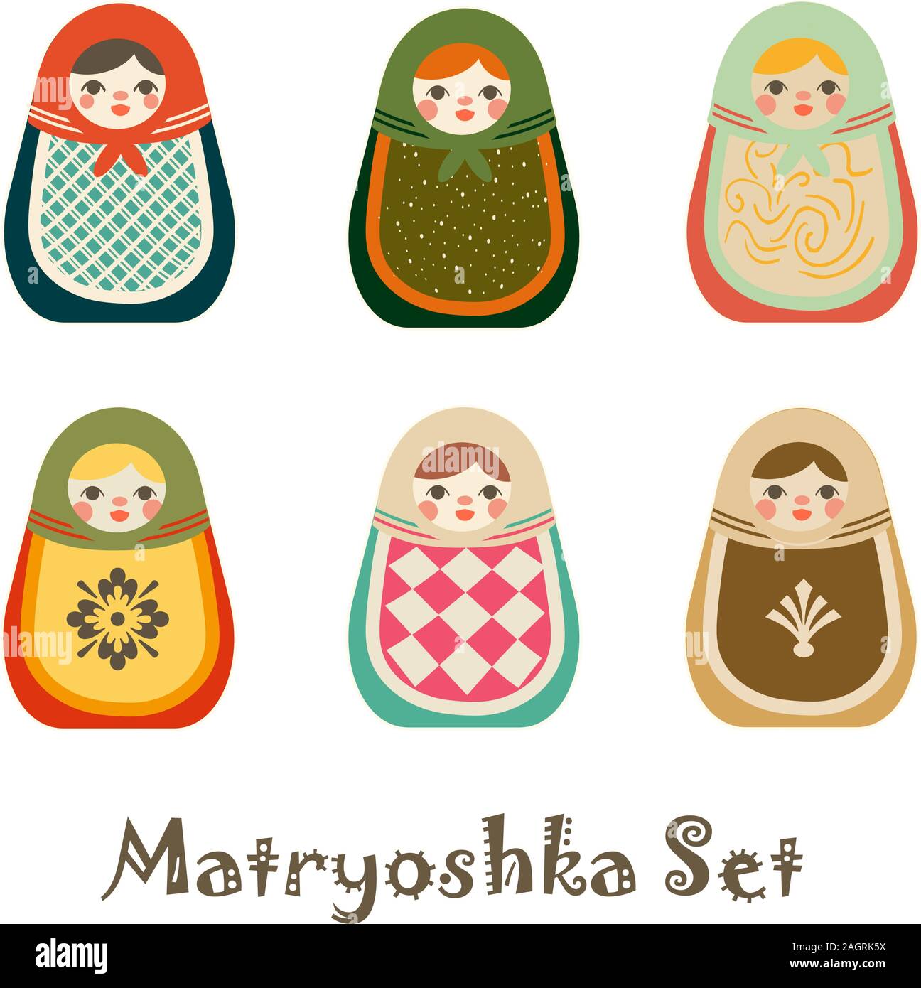 Matryoshka vector vectors hi-res stock photography and images - Alamy