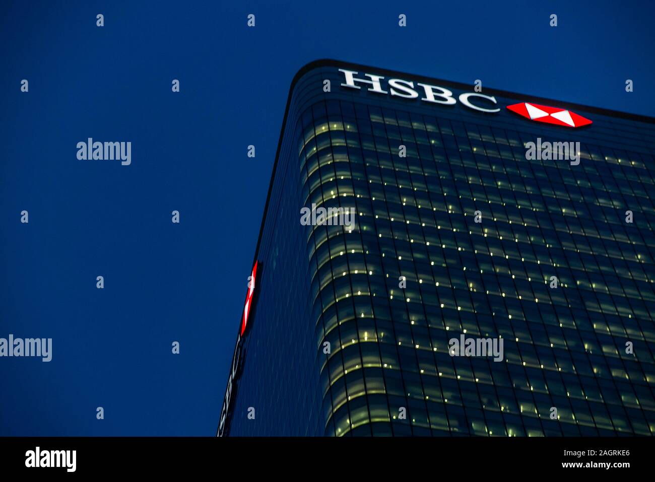 HSBC headquarters, Canary Wharf in the Docklands Stock Photo - Alamy