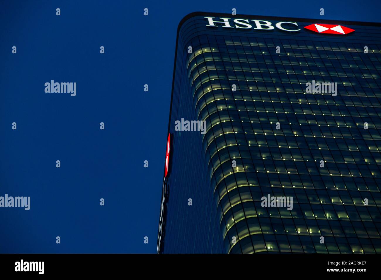 HSBC headquarters, Canary Wharf in the Docklands Stock Photo - Alamy