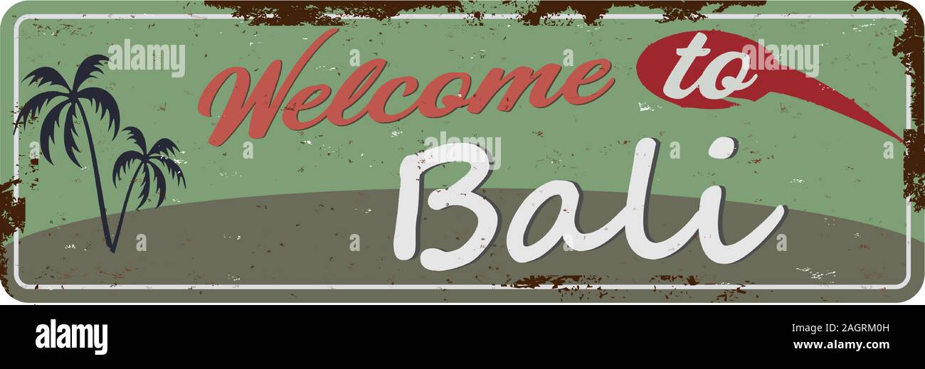 Welcome to bali sign Stock Vector Images - Alamy