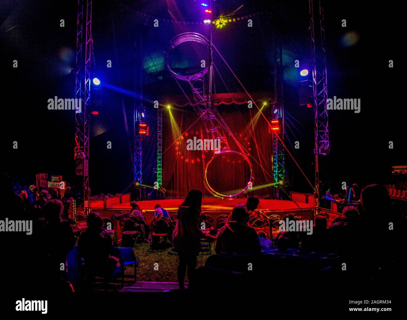 Circus tent inside hi-res stock photography and images - Alamy