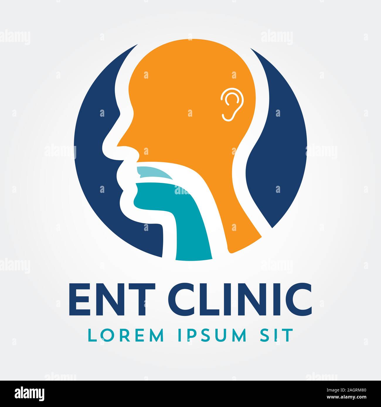 ENT logo. Head for ear, nose, throat doctor specialists. logo concept ...