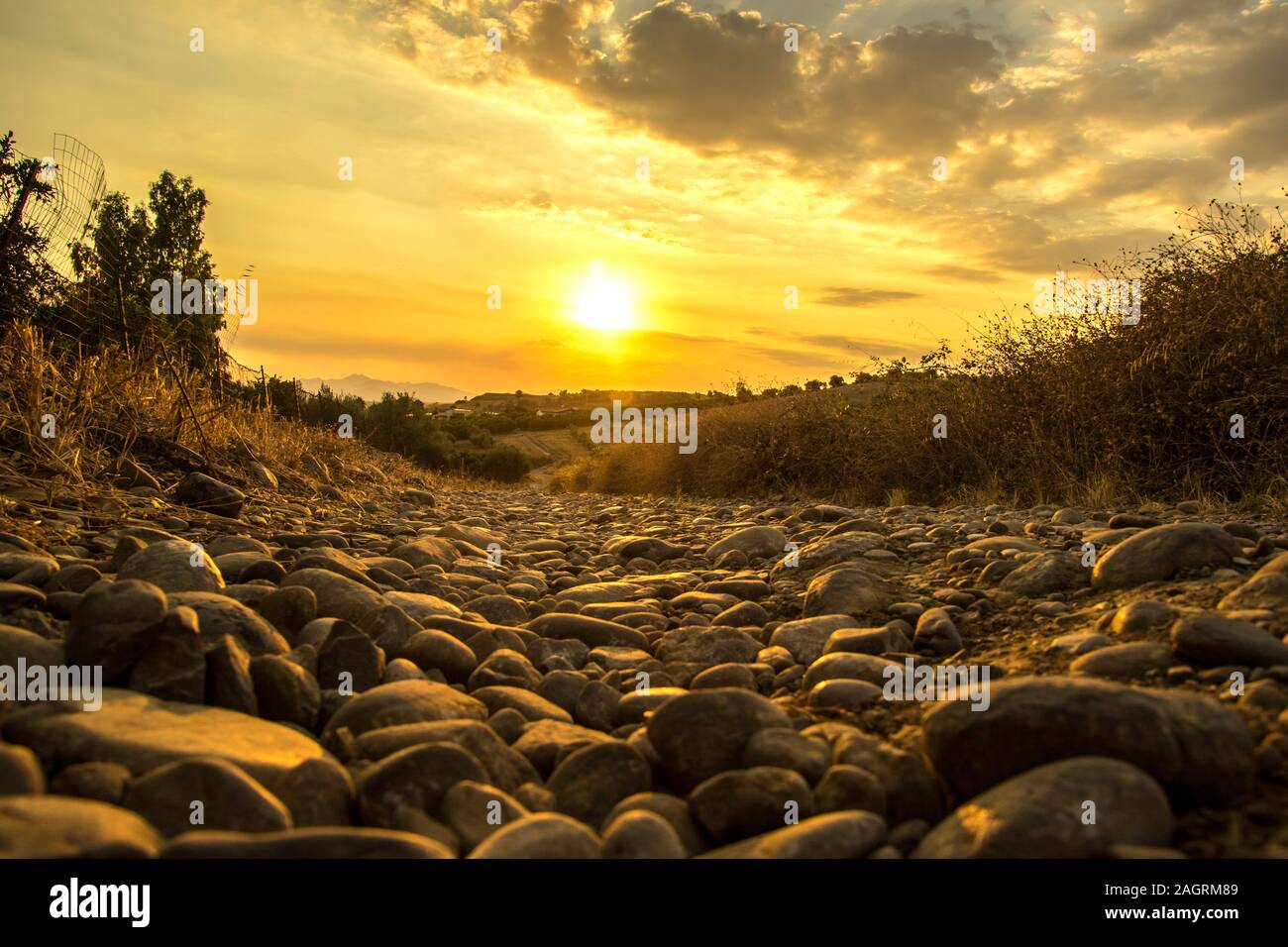 Sicilian outback sunset hi-res stock photography and images - Alamy