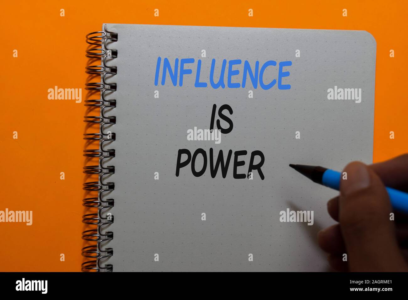 Influence Is Power write on sticky notes isolated on Office Desk Stock ...