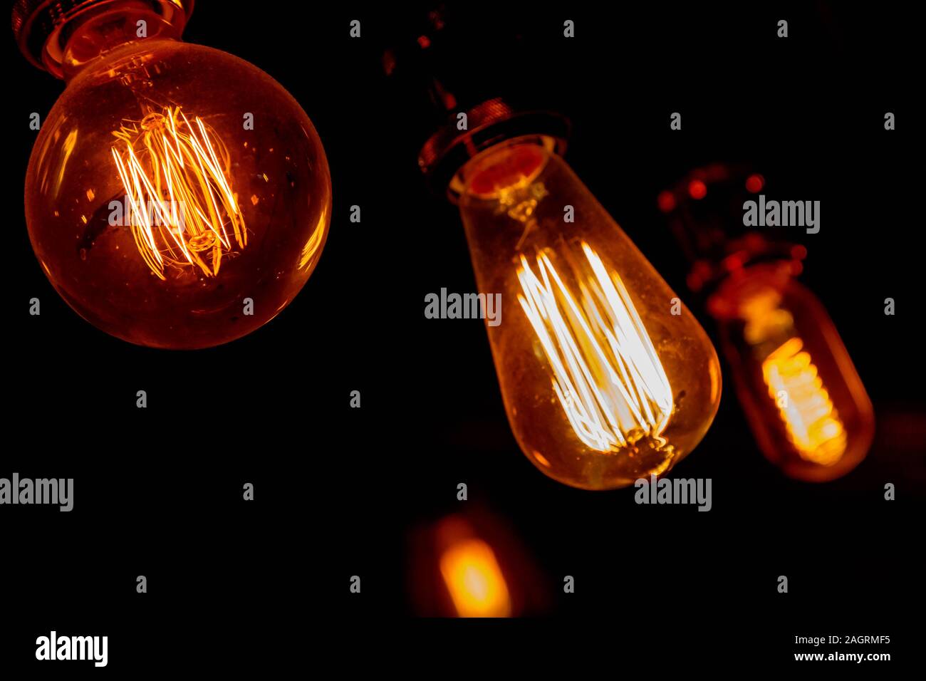 Old style dusty light bulb hi-res stock photography and images - Alamy