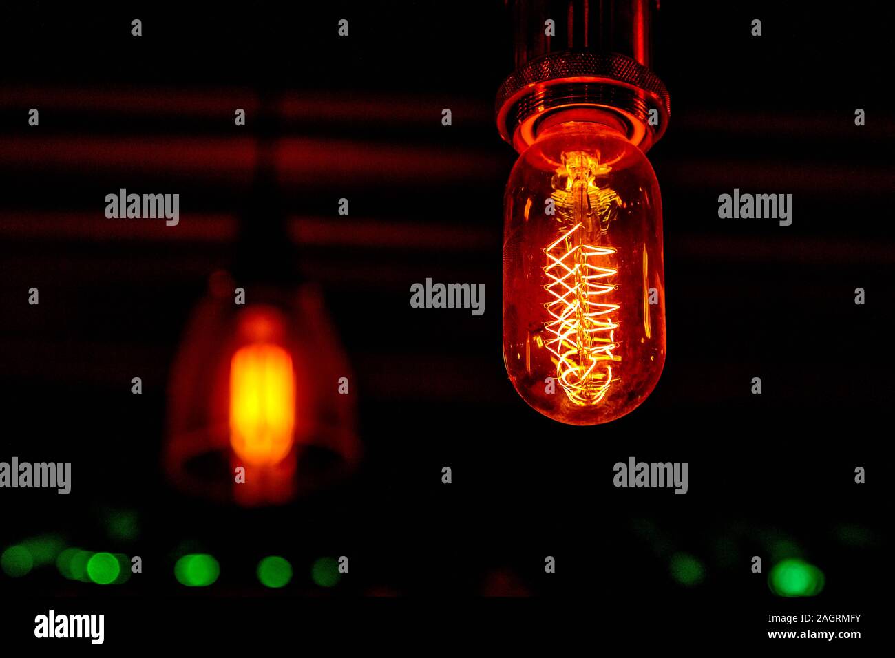 Old style dusty light bulb hi-res stock photography and images - Alamy