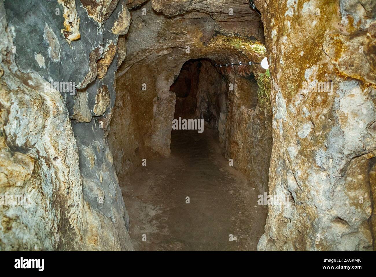 The Derinkuyu underground city is an ancient multi-level cave city in ...