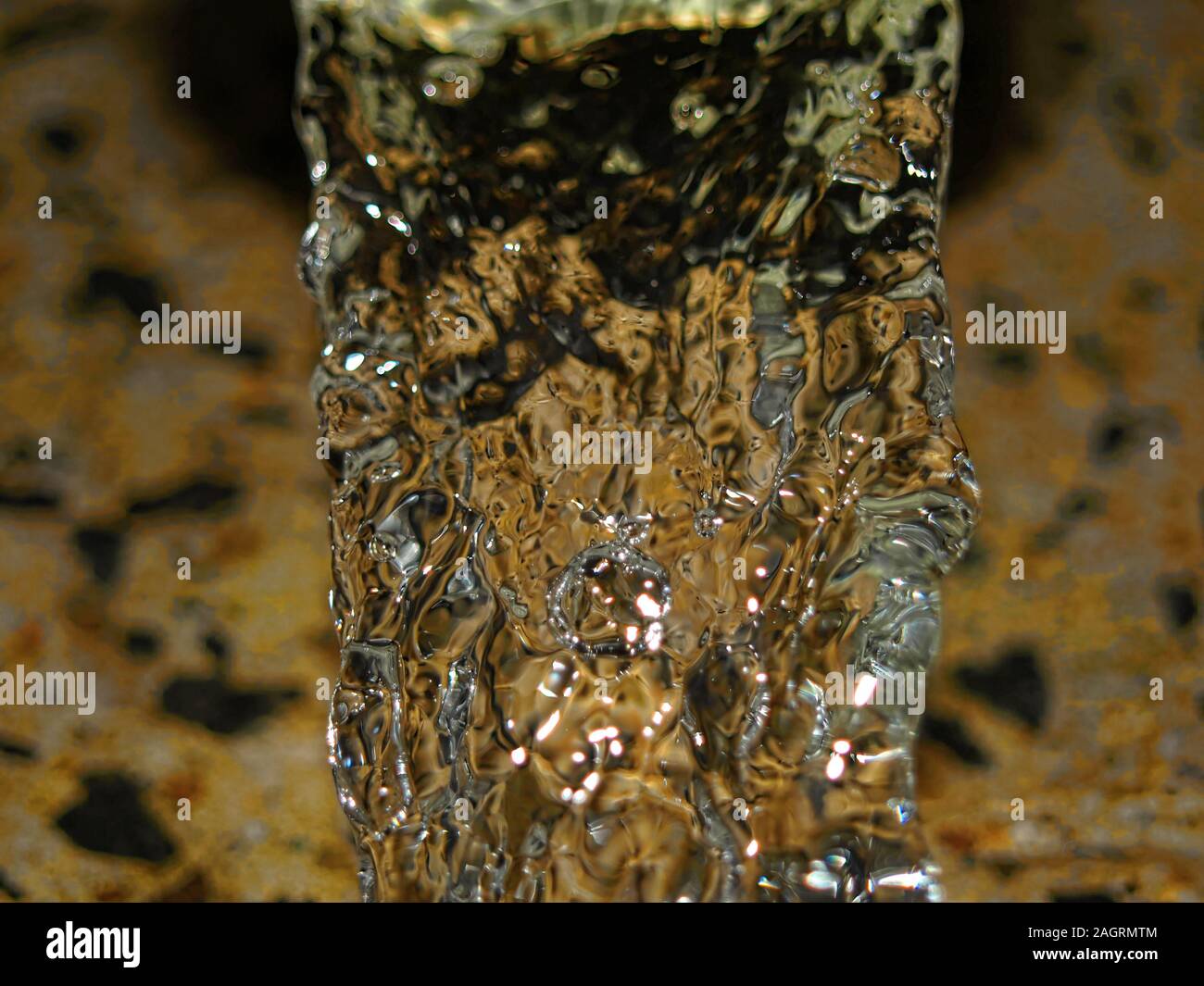 A closeup view of water running in a typical household Stock Photo - Alamy