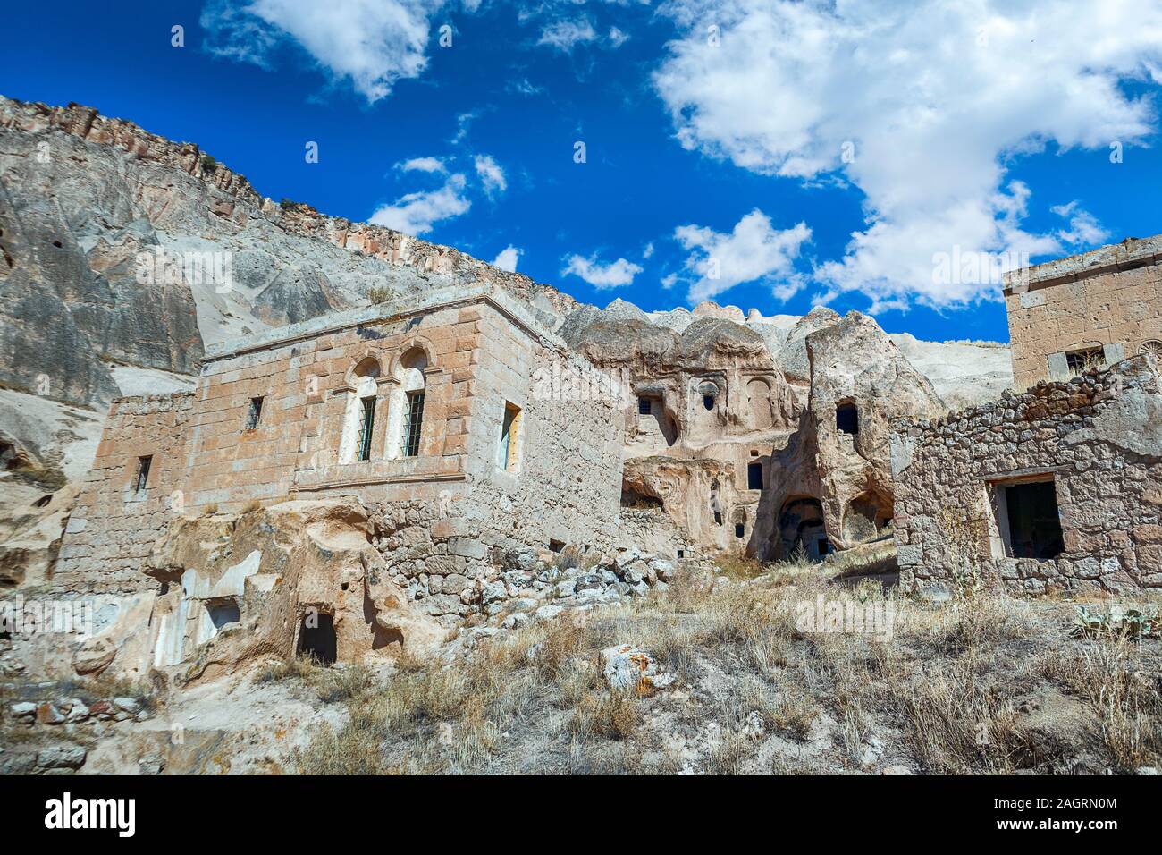 Selime Monastery in Cappadocia, Turkey. Selime is town at the end of ...