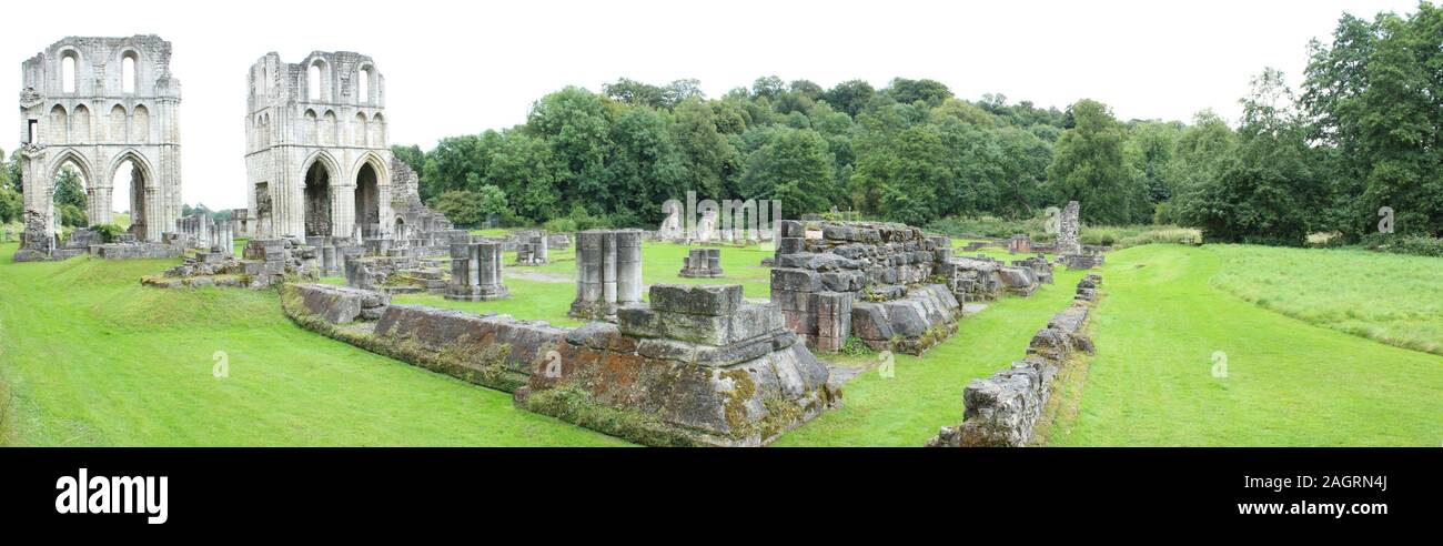 The old and historic location of Roche Abbey, Doncaster, UK Stock Photo ...