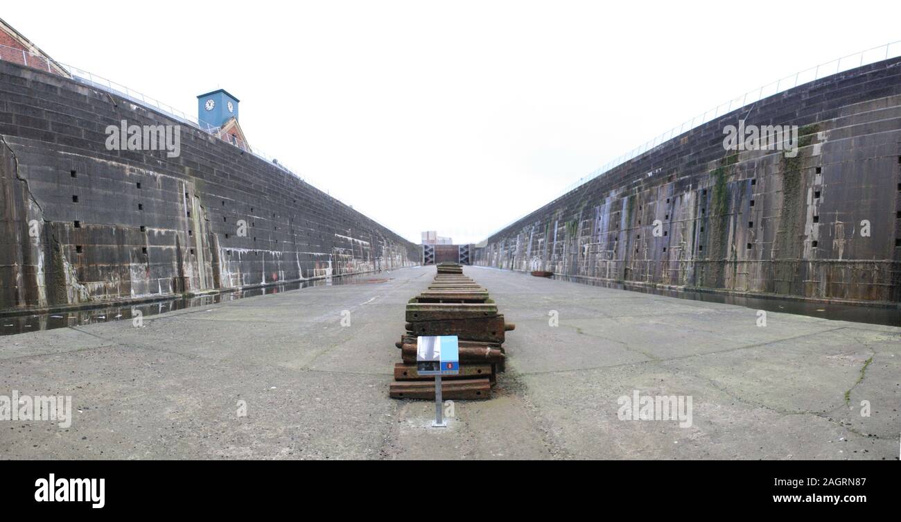 This is the dry dock that Titanic once sat, many years before it's ...