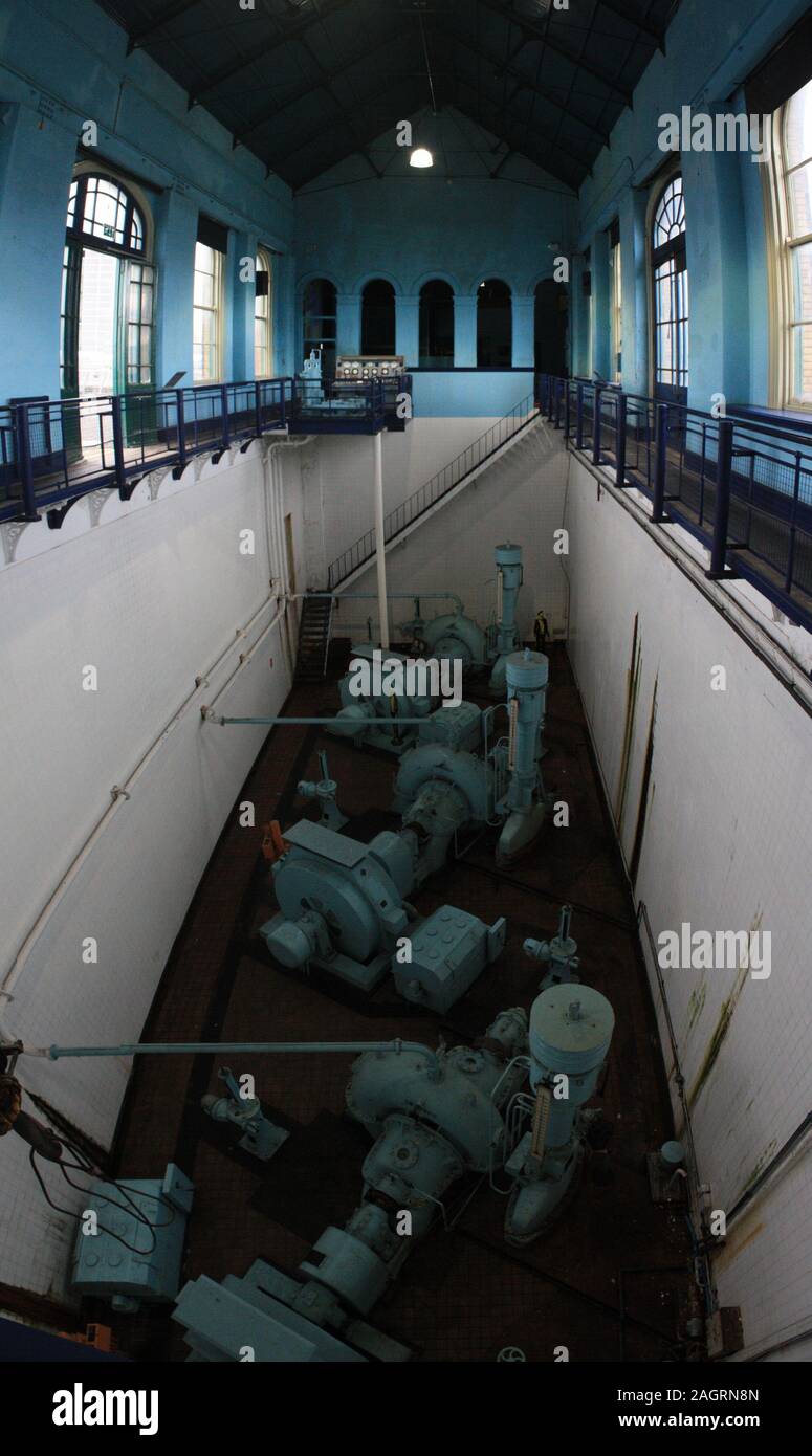 The pump house that was used to fill and empty the dry dock that once ...