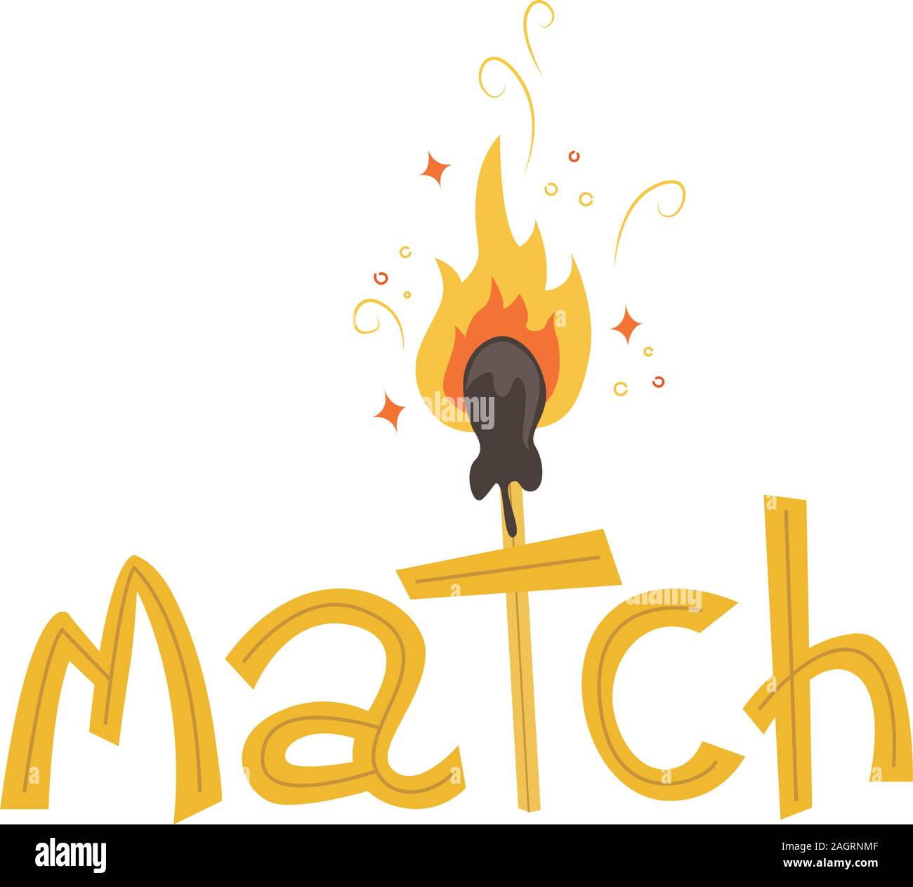 Burnt word Stock Vector Images - Alamy