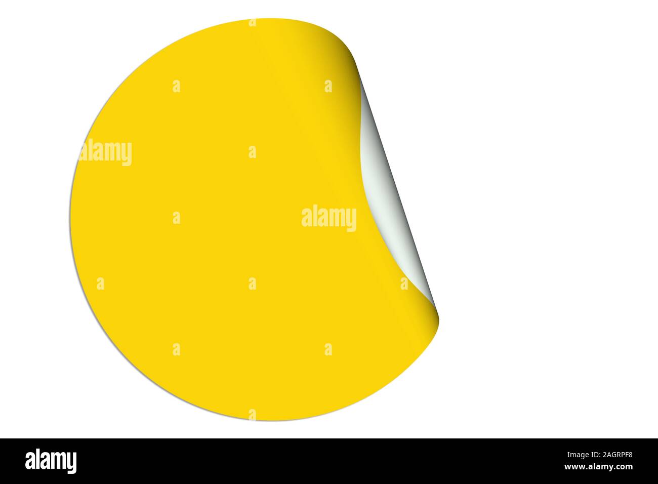 Round yellow sticker hi-res stock photography and images - Alamy