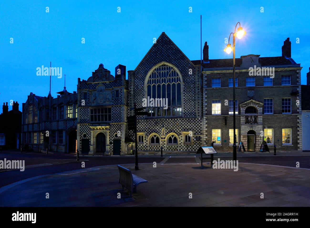 Exterior of the Town Hall and Trinity Guildhall, Kings Lynn town ...