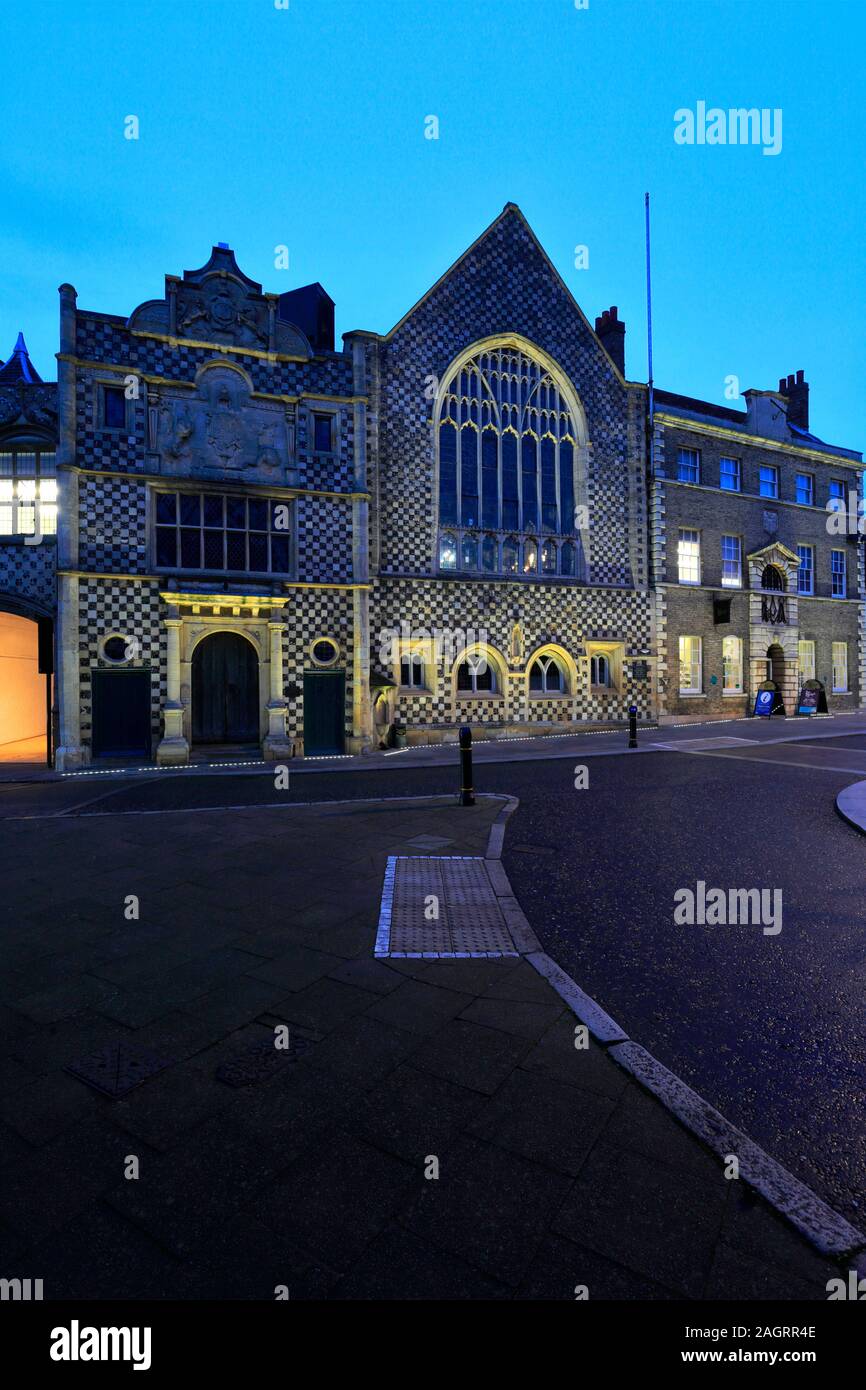 Exterior of the Town Hall and Trinity Guildhall, Kings Lynn town ...