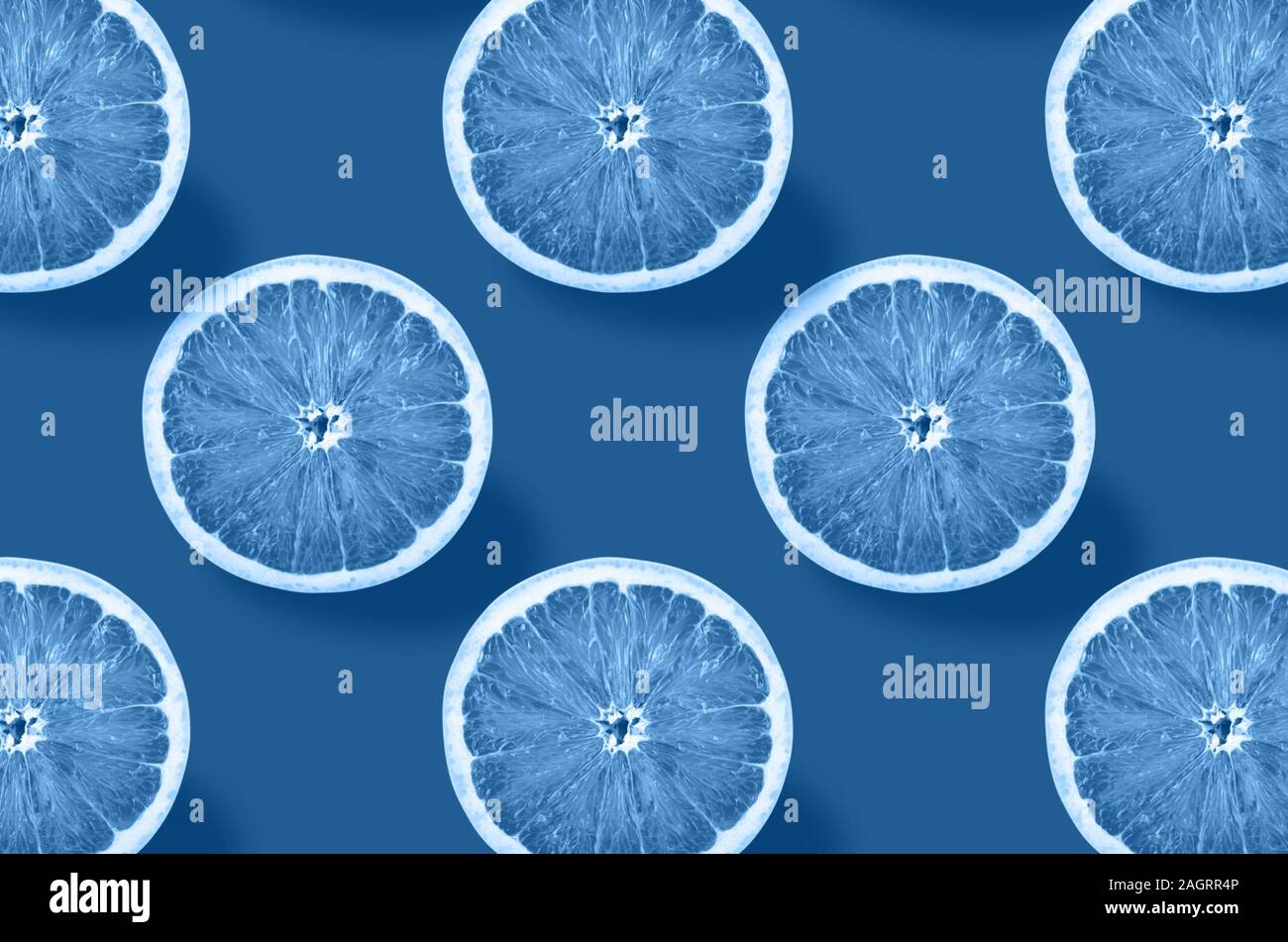 Vivid fruit pattern of fresh citrius on colourful background Stock ...