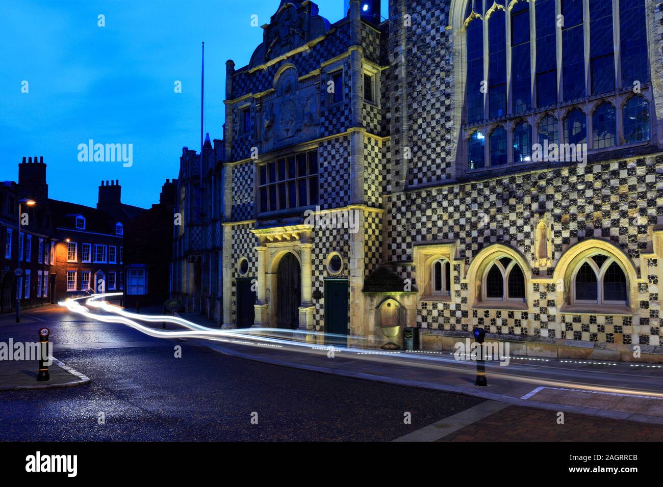 Exterior of the Town Hall and Trinity Guildhall, Kings Lynn town ...