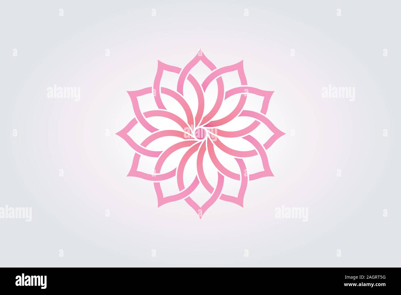 Lotus flower Watercolor style. Vector Logo Stock Vector Image & Art - Alamy