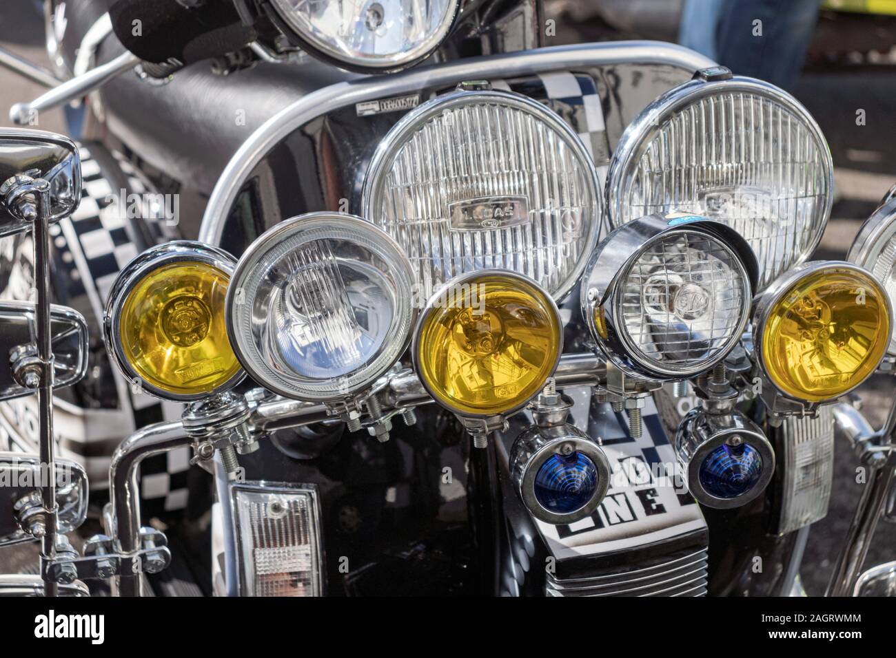 Scooter lights hi-res stock photography and images - Alamy