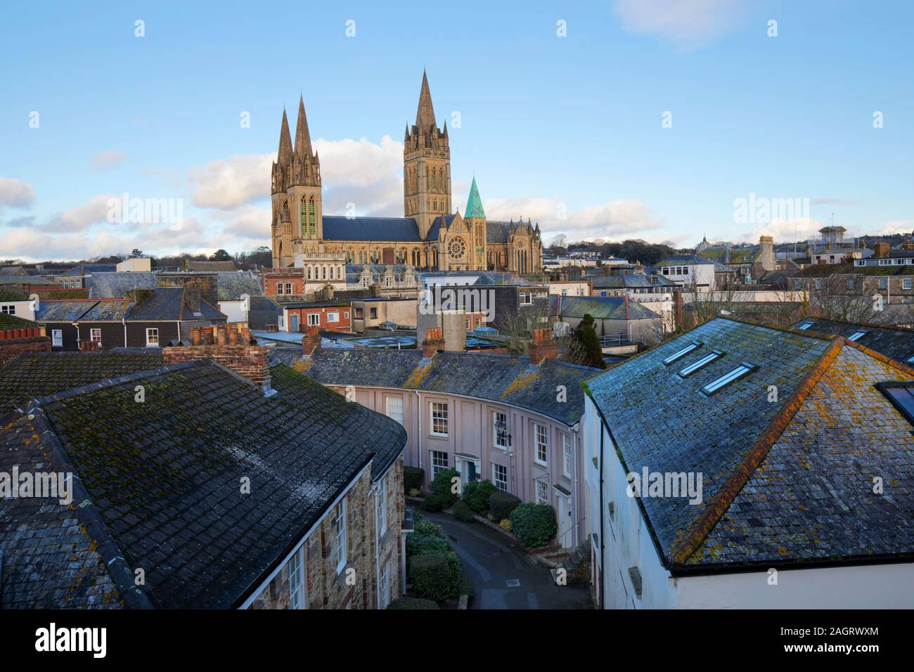 The iconic Truro Cathedral in Cornwall's Capital City Stock Photo - Alamy