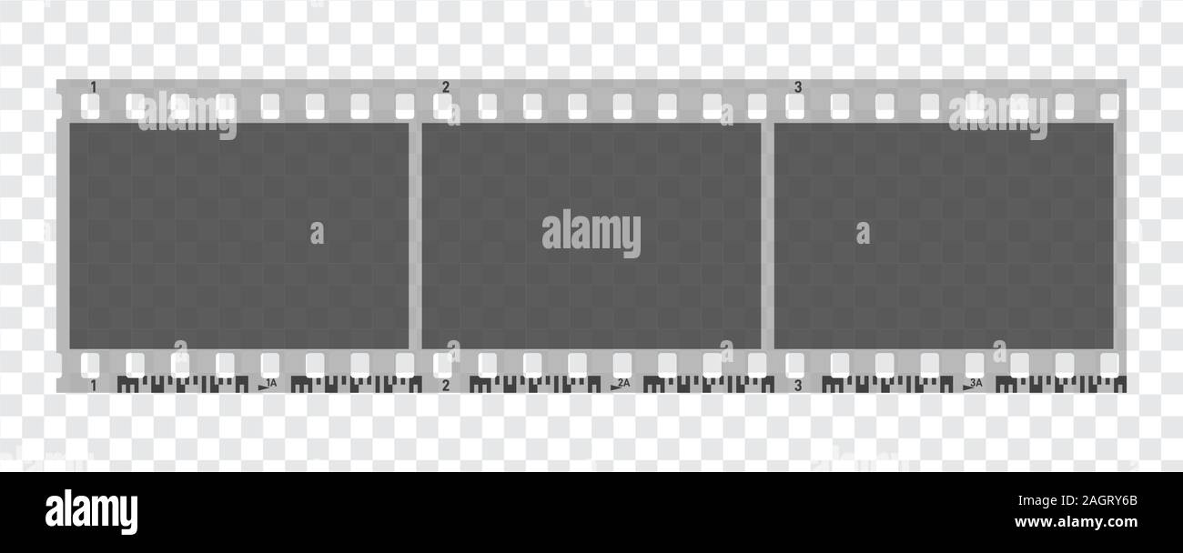 Movie film blank frames Stock Vector Images - Alamy