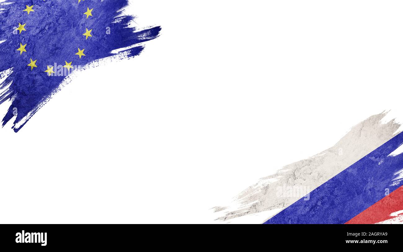 Russia vs europe political war Cut Out Stock Images & Pictures - Alamy