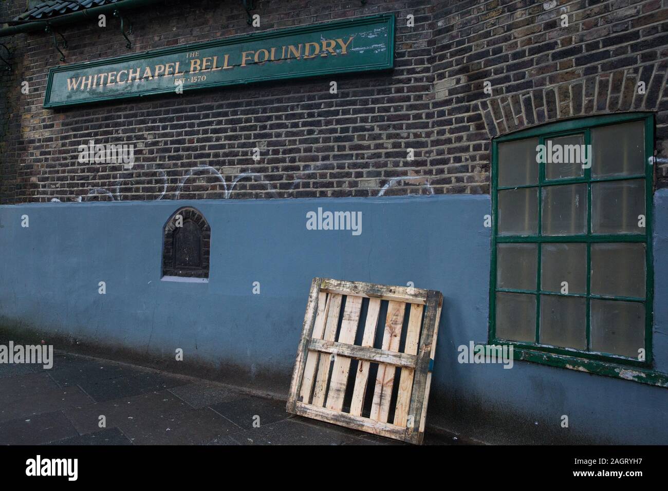 London, UK. 20 December, 2019. The historic Whitechapel Bell Foundry ...