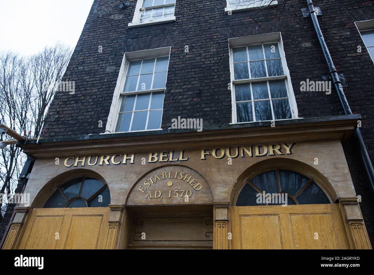 London, UK. 20 December, 2019. The historic Whitechapel Bell Foundry ...