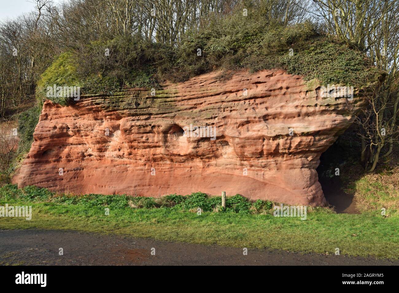 Court Caves at East Wemyss Fife. The caves are famous for their ancient ...