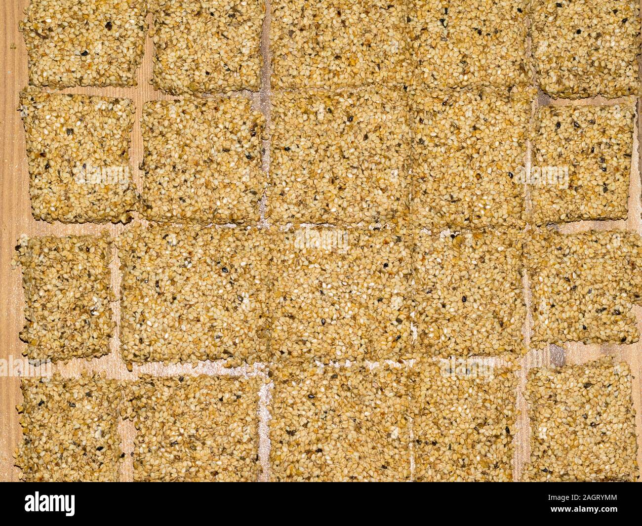 sesame candy cubes, a traditional and festival sweet of india and ...