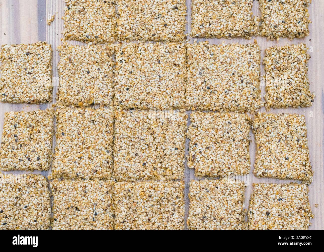 sesame candy cubes, a traditional and festival sweet of india and ...