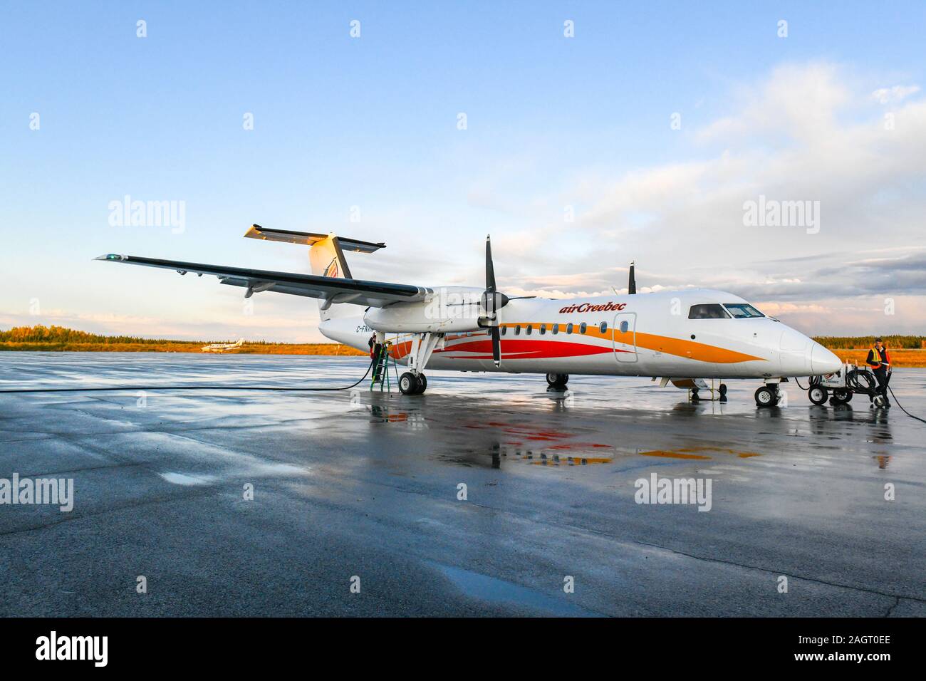 Air Creebec is an indigenous airline, Northern Quebec, Canada Stock ...