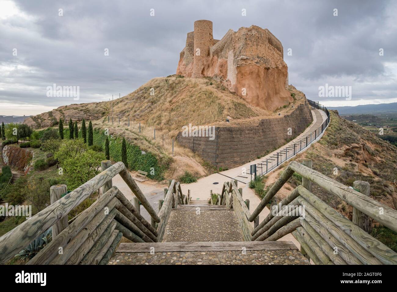 castillo de Arnedo, siglo IX, Arnedo, La Rioja , Spain, Europe Stock ...