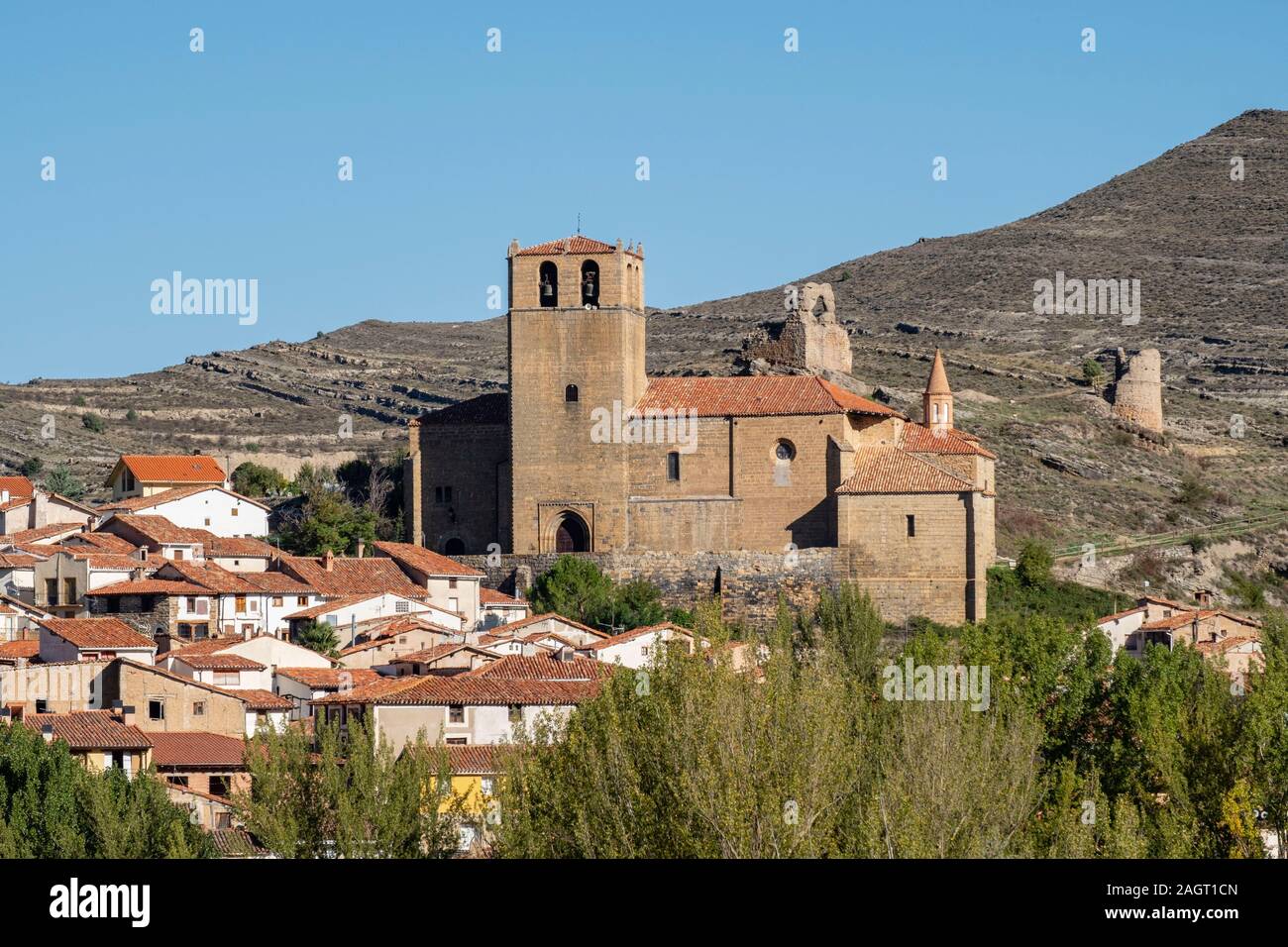Iglesia de Santa María de la Estrella, Enciso, La Rioja , Spain, Europe ...
