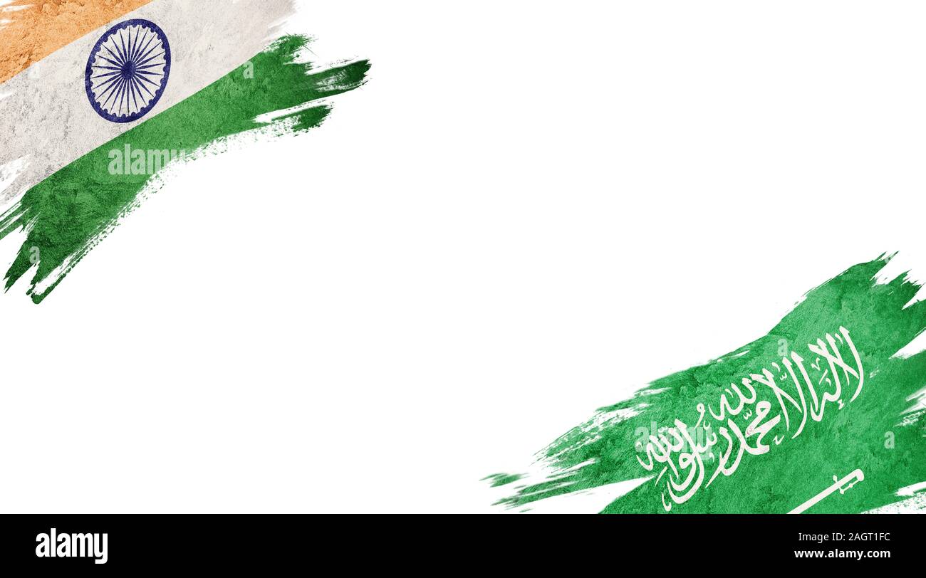 India saudi arabia flag hi-res stock photography and images - Alamy