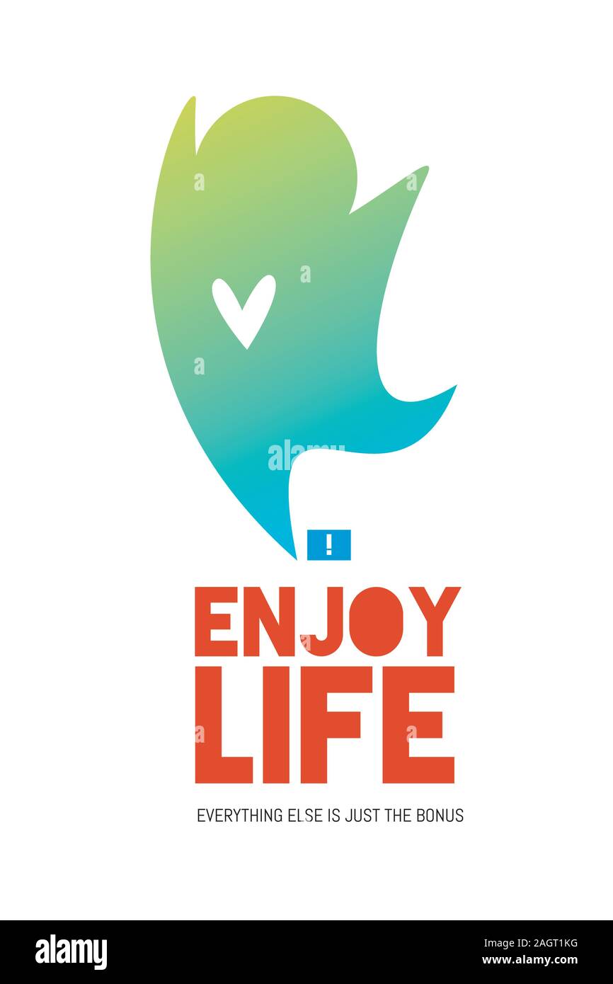Poster Quote "Enjoy Life". Vector Illustration Stock Vector Image & Art ...