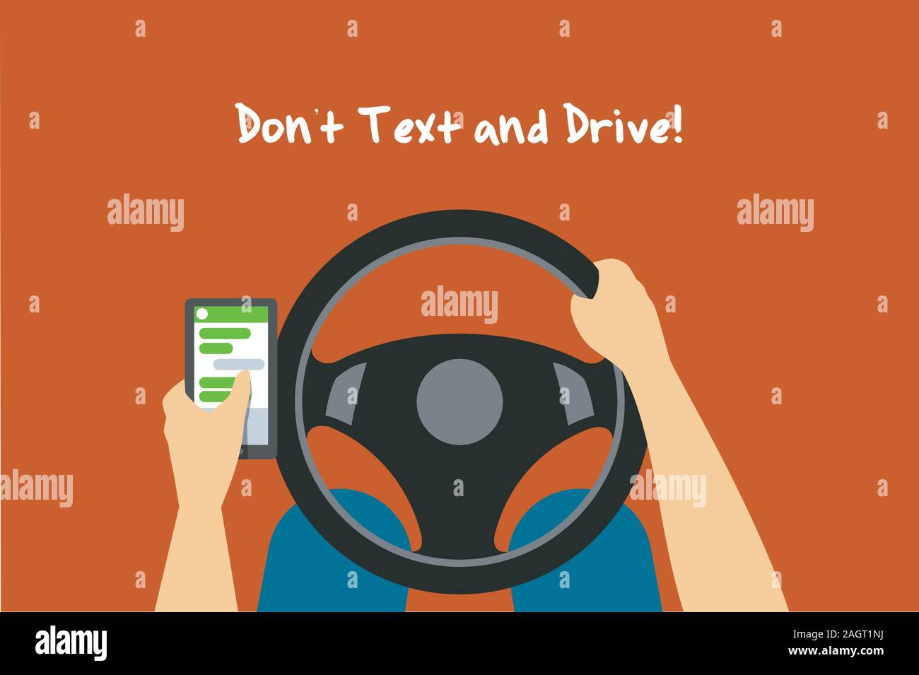 Text drive safety Stock Vector Images - Alamy