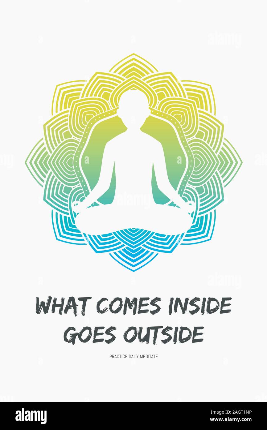 Poster Quote "What comes inside - goes outside Stock Vector Image & Art ...