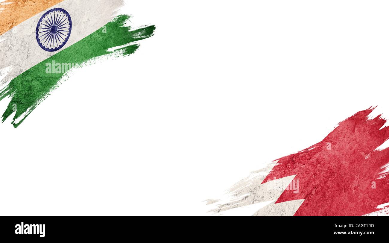 Flags of India and Welsh on White Background Stock Photo - Alamy