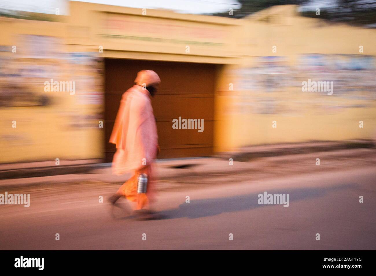 Indian man morning walk hi-res stock photography and images - Alamy