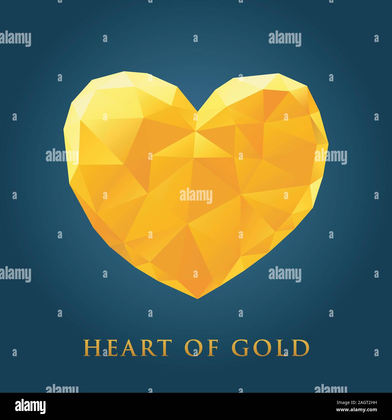heart of gold. isolated vector illustration Stock Vector Image & Art ...