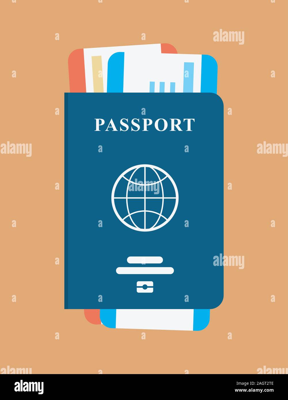 world passport illustration. Isolated Vector Illustration Stock Vector ...