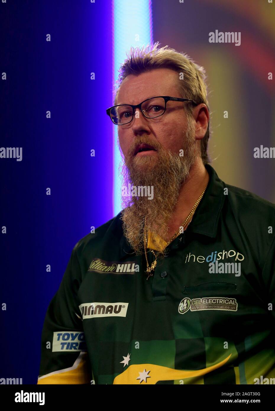 Simon Whitlock during day nine of the William Hill World Championships ...