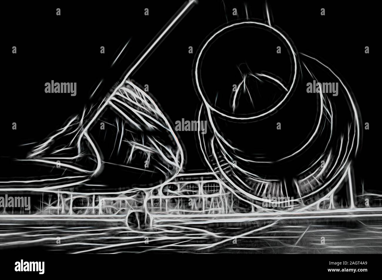 A huge Boeing 747 aircraft, one of the world's most beautiful aircraft ...