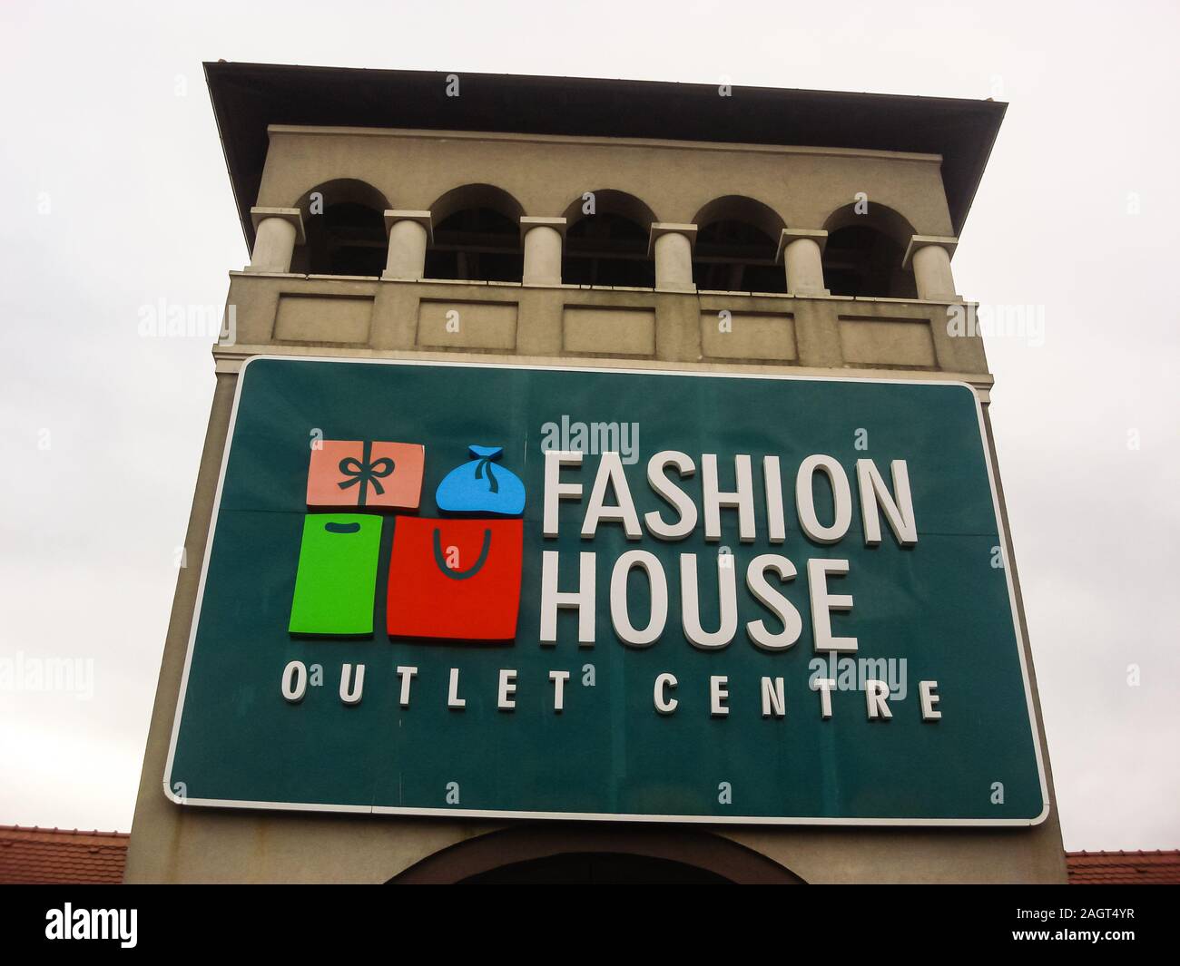 Fashion House Outlet shopping mall in Bucharest, Romania, 2019 Stock ...