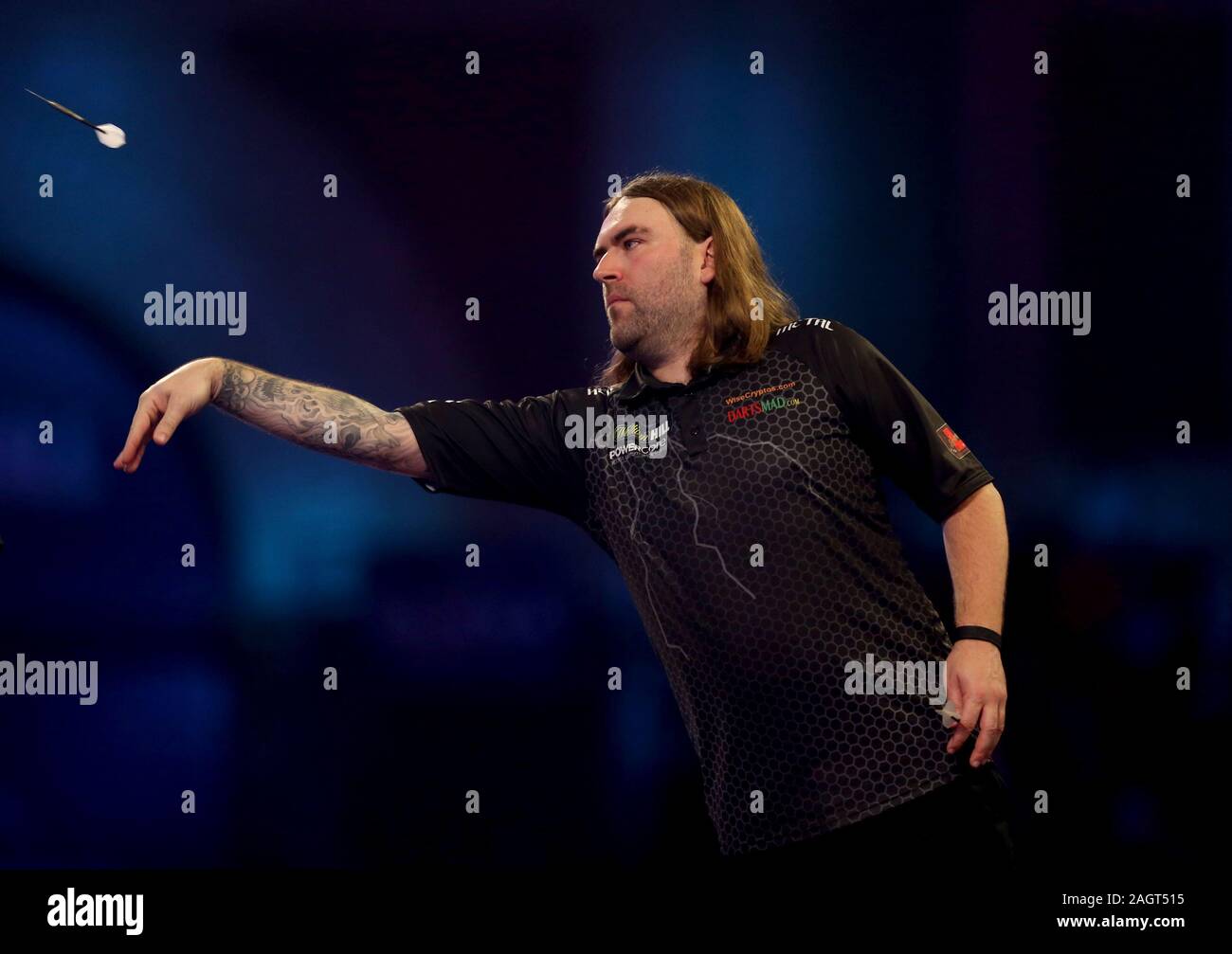 Ryan Searle in action during day nine of the William Hill World ...