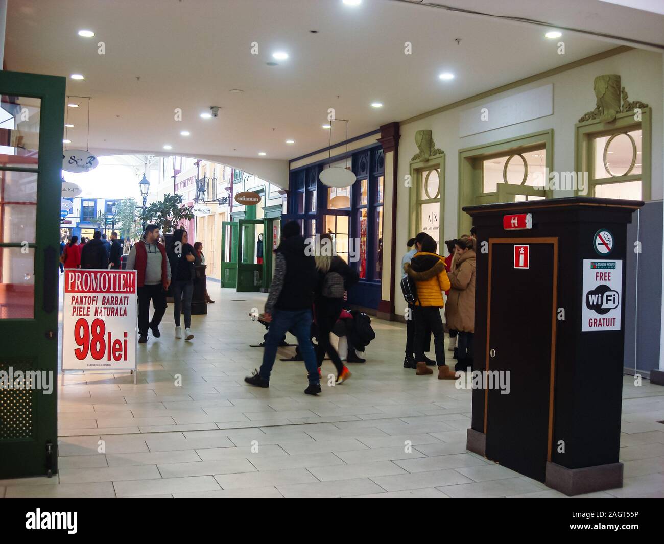 Fashion House Outlet shopping mall in Bucharest, Romania, 2019 Stock ...