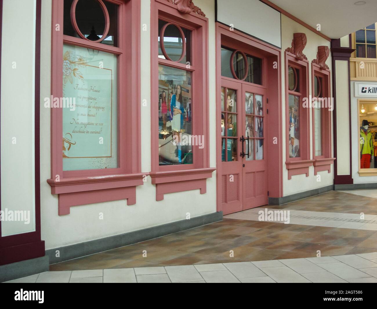 Fashion House Outlet shopping mall in Bucharest, Romania, 2019 Stock ...