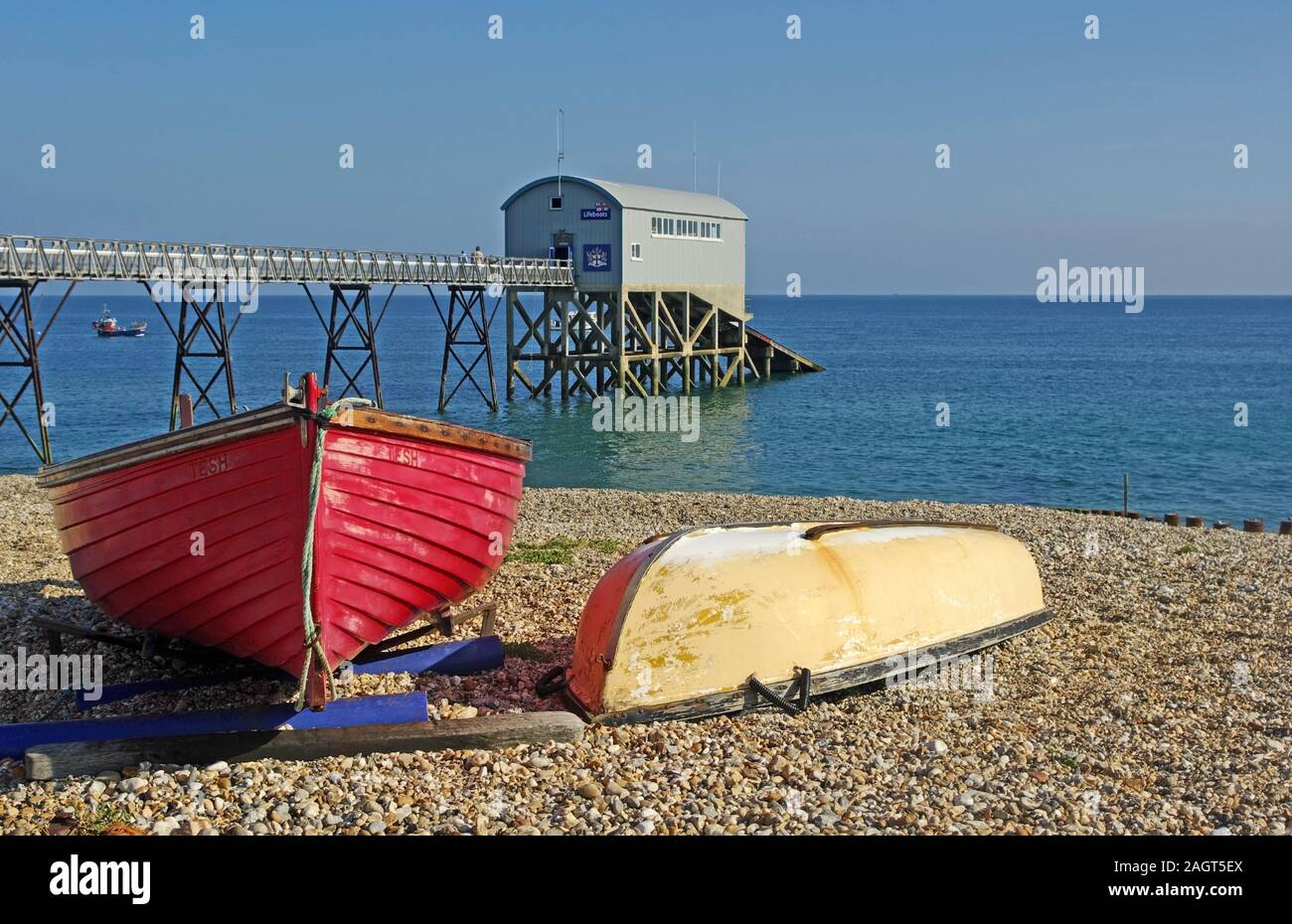 Selsey Life Boat Station, and Boats For Ground, Sussex Stock Photo - Alamy